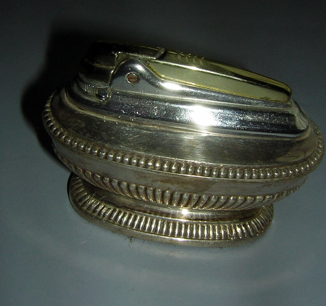 Vintage Cigarette Lighter Silver Plated Ronson by DecadencePast