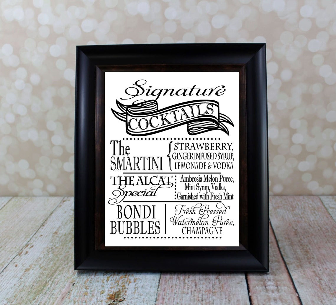 Signature Cocktails, Signature Drinks, Featured Drinks, Featured ...