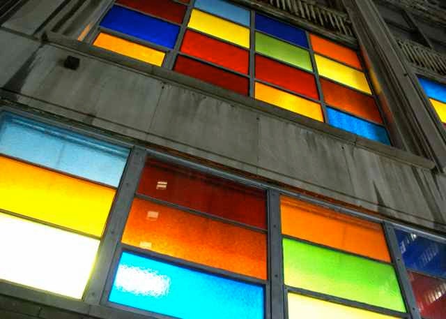 Colored Glass Night Glow Windows Rainbow Colors Colorful