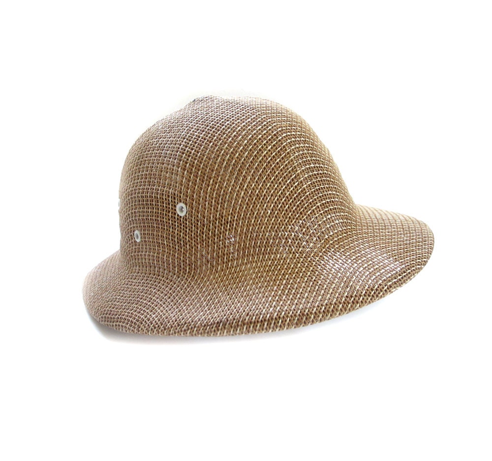 Vintage Straw Safari Hat