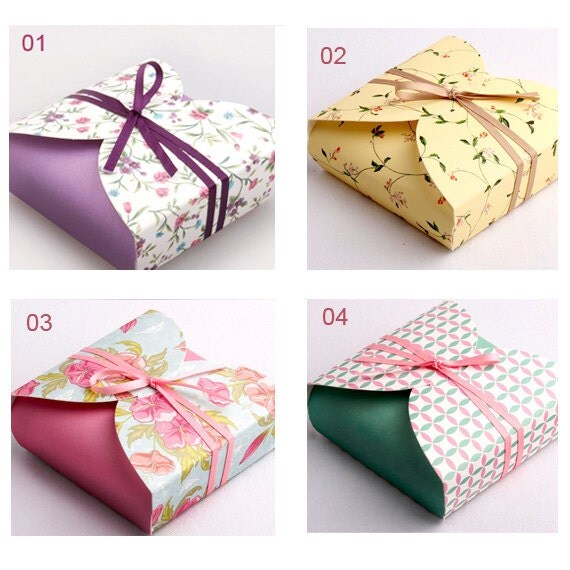 Items similar to Paper Gift Box - 5 boxes (nd010)** on Etsy