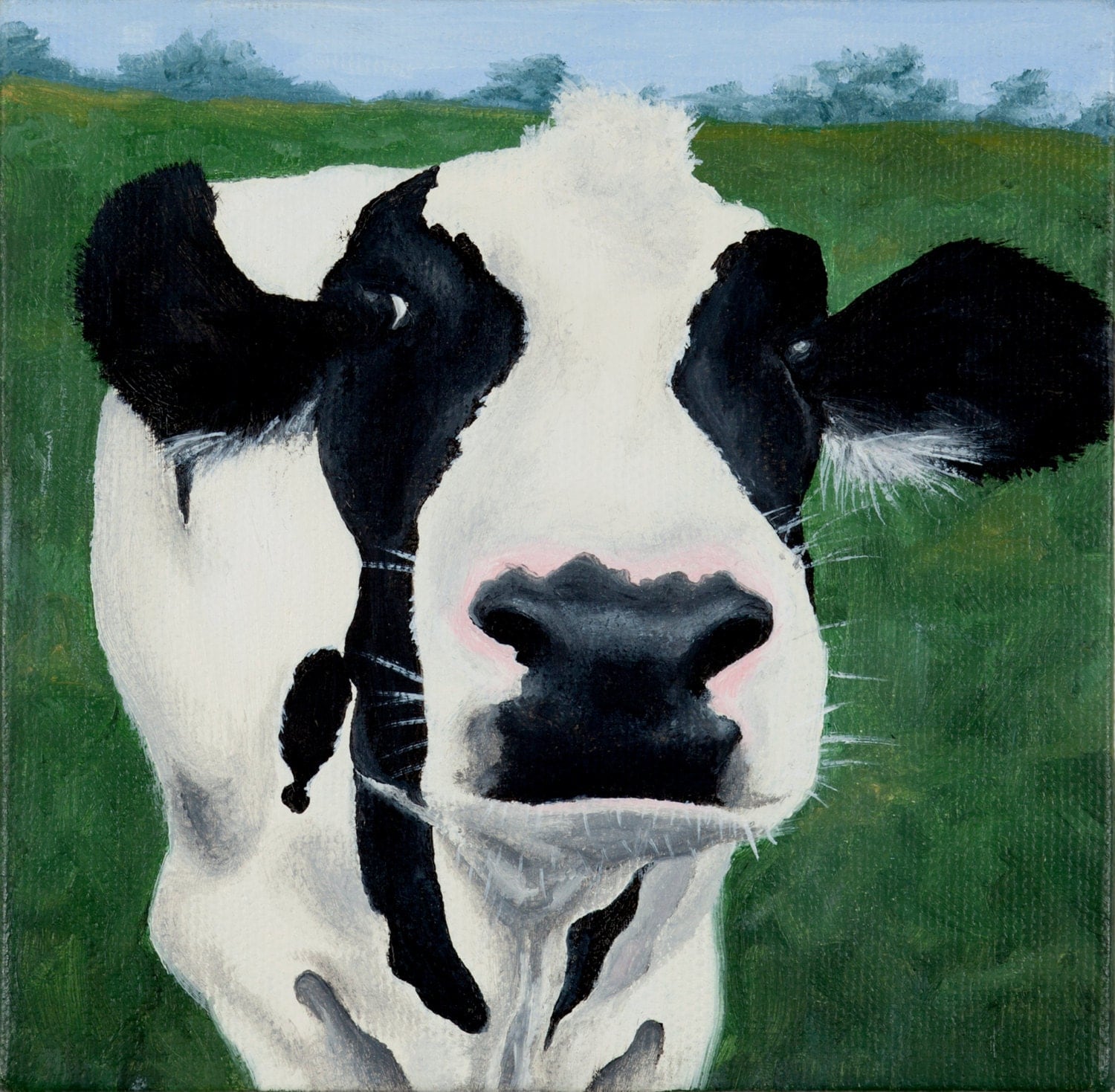 Betsy the Cow Print by BlackABeeCreations on Etsy