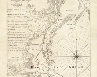 1949 Nautical Chart of Peconic Bay by AtomicPhoto on Etsy
