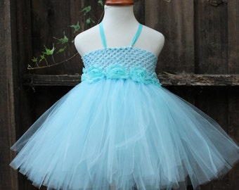 Aqua Baby Blue Tutu Dress