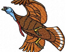 Unique turkey embroidery related items | Etsy