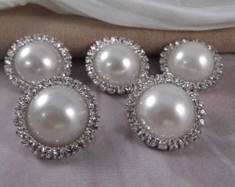 3 Round Black Diamond Rhinestone Small Brooch by CrystalandRust