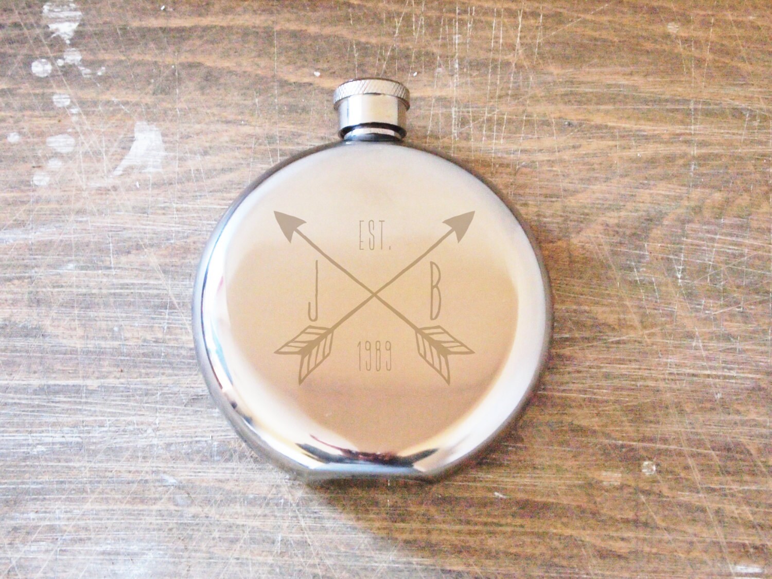 The Craftsmens Flask – Customized Hip Flask, Initials and Dates ...
