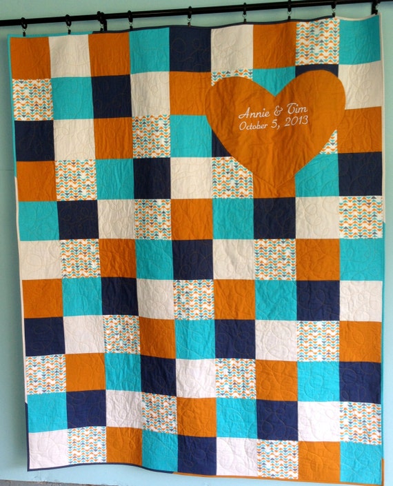 Wedding Heart Signature Fall Quilt