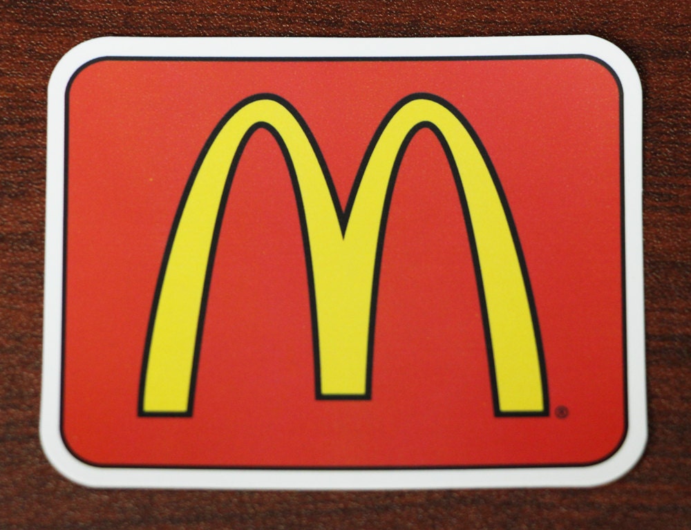 Mcdonald Logo Sticker Decal All Sticker BUY 5 GET 1 by MyOwnDoll