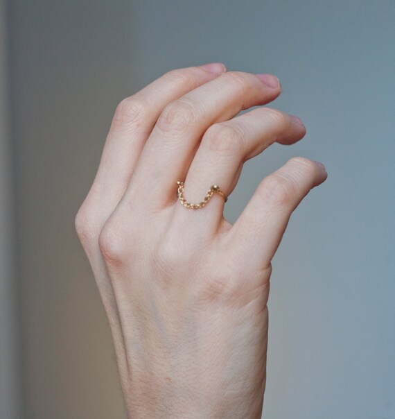 Items similar to Chain Ring on Etsy