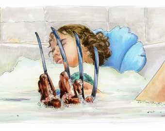 Poltergeist Closet Ghost Art Poster Print by Jimbeanus on Etsy