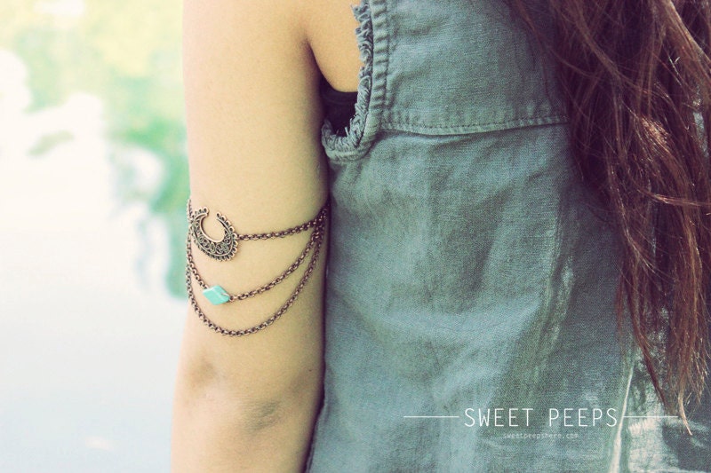 Bronze Chain Armlet Slave Bracelet Arm Bracelet Piece Body