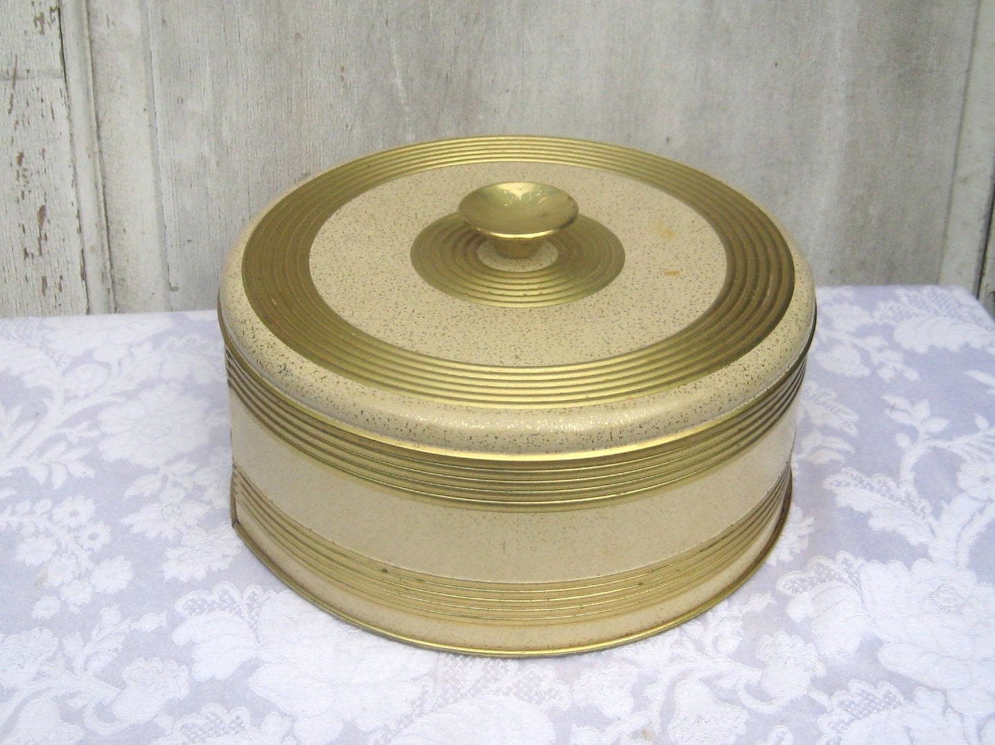 50s cake cover, mid century metal cake lid – Haute Juice