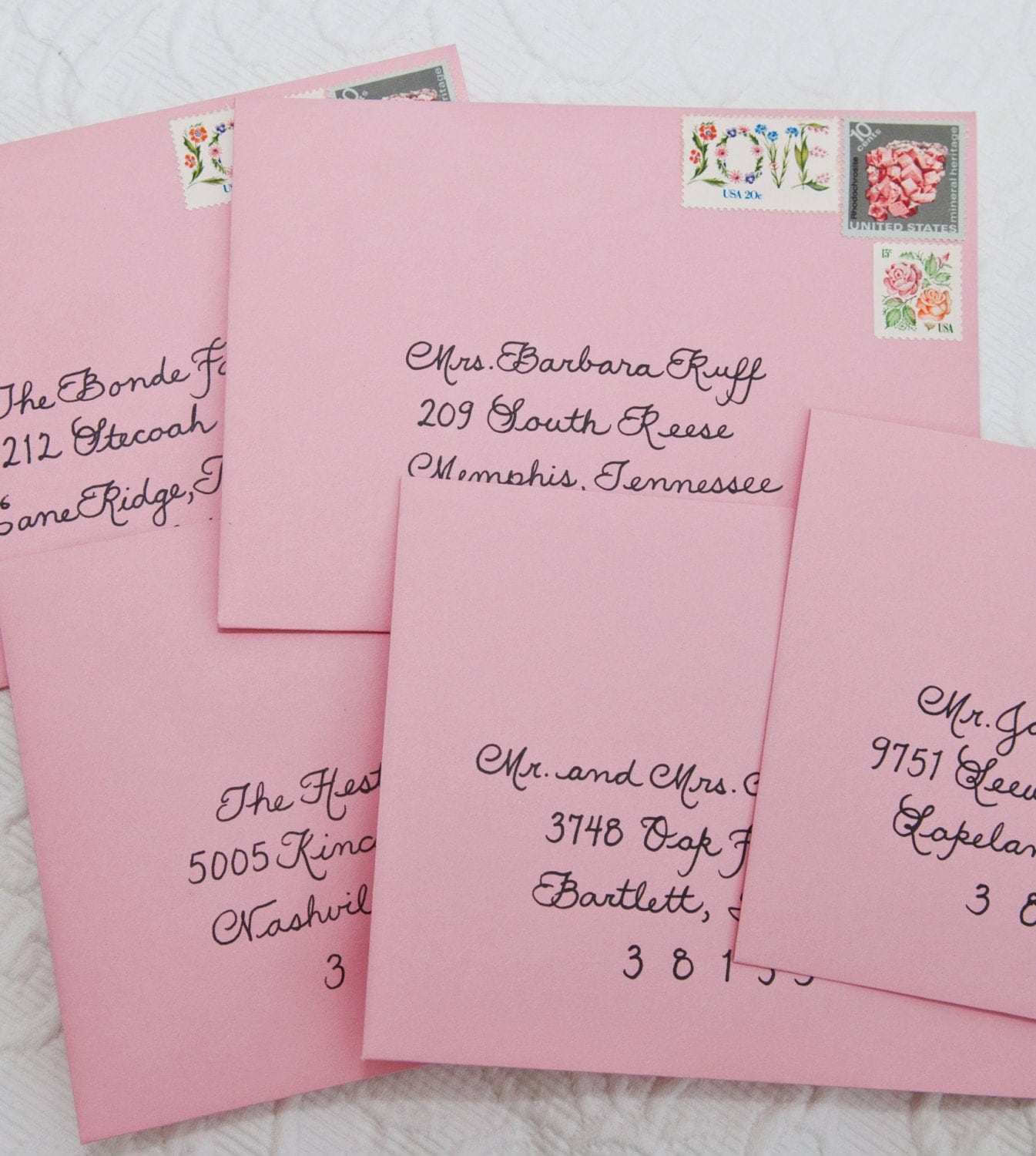 Wedding Calligraphy For Invitation Envelope Addressing Place
