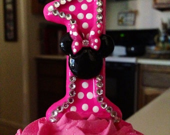 Minnie mouse candle | Etsy