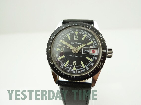 Customtime Chancellor Men's Divers Watch 1960's Swiss