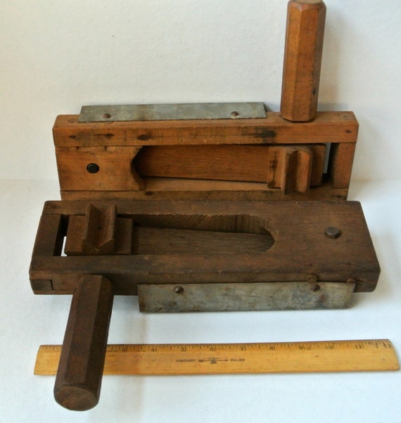 Antique Wood Noise Maker Primitive Clacker Wood Parade