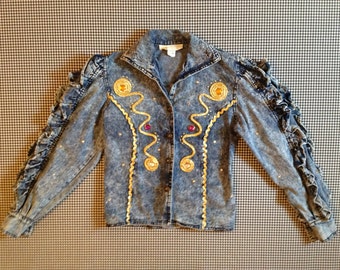 Bedazzled denim | Etsy