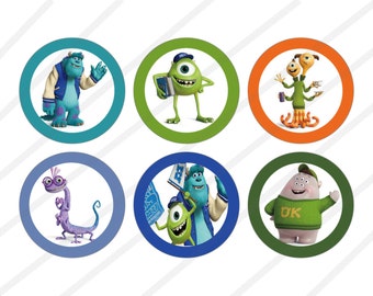 Items similar to 7/8" Disney Pixar, Monsters Inc 2, Monsters University ...