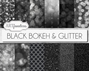 Digital papers bokeh Gold & Silver Bokeh Bokeh
