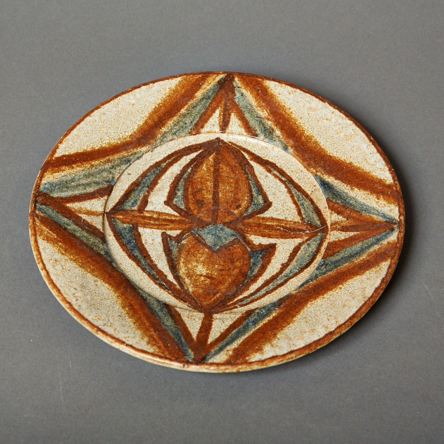 SALE vintage plate danish soholm art pottery noomi danish scandinavian ...