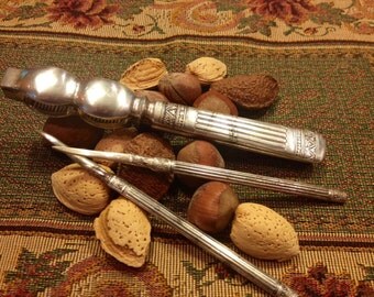 Antique, Nut Cracker and Nut Picks