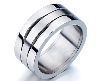 Gift for Boyfriend Anniversary/The Man Ring/Cool Mens Rings/Mens Unique ...