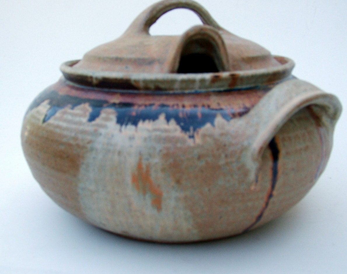 Vintage 1980’s Artisan Ceramic Stoneware Soup Bowl by David Salk artist ...