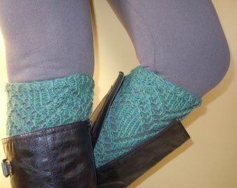 Women's Boot Cuffs Knitted Boot Toppers Boot Toppers by NKnitting