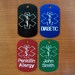 Medical Alert Custom Engraved Medic ID Military by EngraverSteve