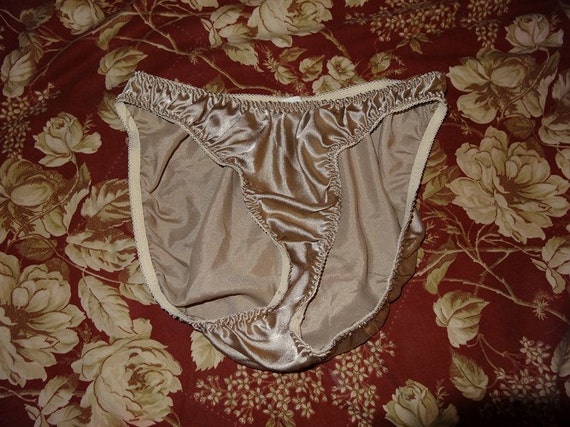 Items similar to Sexy Silky smooth shiny vintage 80s satin high waist ...