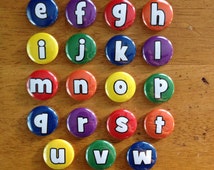 Popular items for alphabet magnet on Etsy