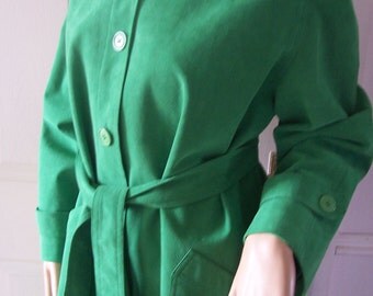 Emerald green coat | Etsy