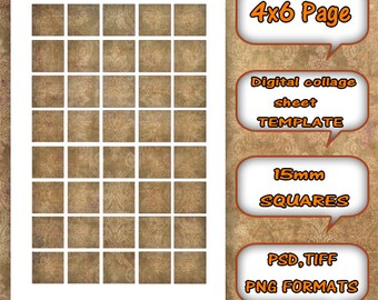 Plantilla cuadrado | Etsy