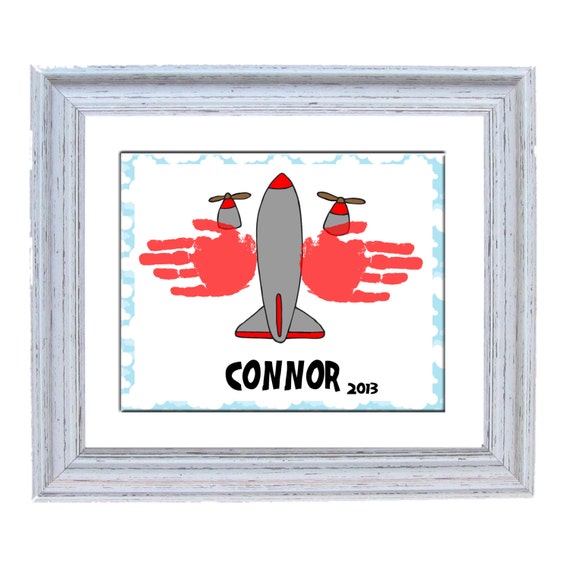 Airplane Handprint Art Printable