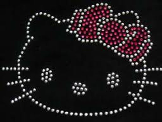 Hello Kitty Rhinestone Hotfix Heat Transfers by LaLaBoutiqueBling