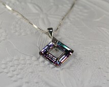 Unique square crystal ring related items | Etsy