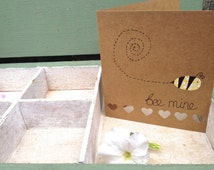 Popular items for bee mine valentine on Etsy