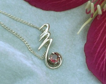 Handmade Sterling Silver Shell Necklace and Earrings with