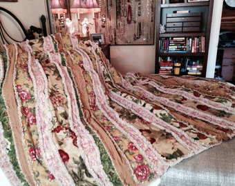 Popular items for queen size rag quilt on Etsy