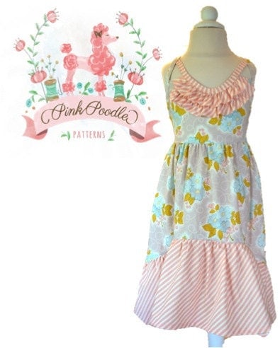 Girls Dress Pattern PDF Sewing Patterns Girls Sewing