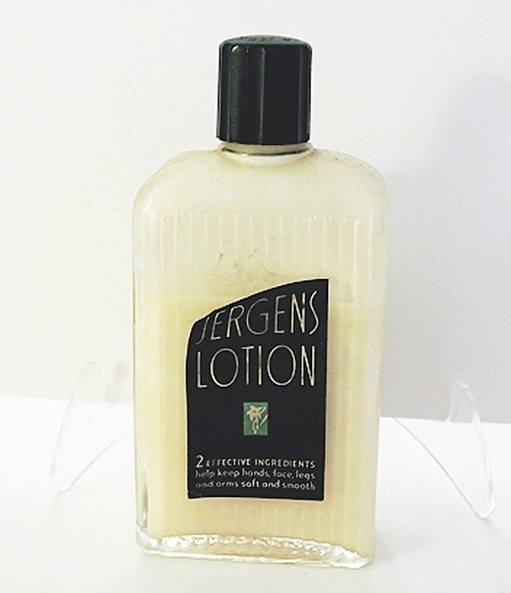 Vintage Jergens Lotion Glass Bottle Black By Vintagecooketc