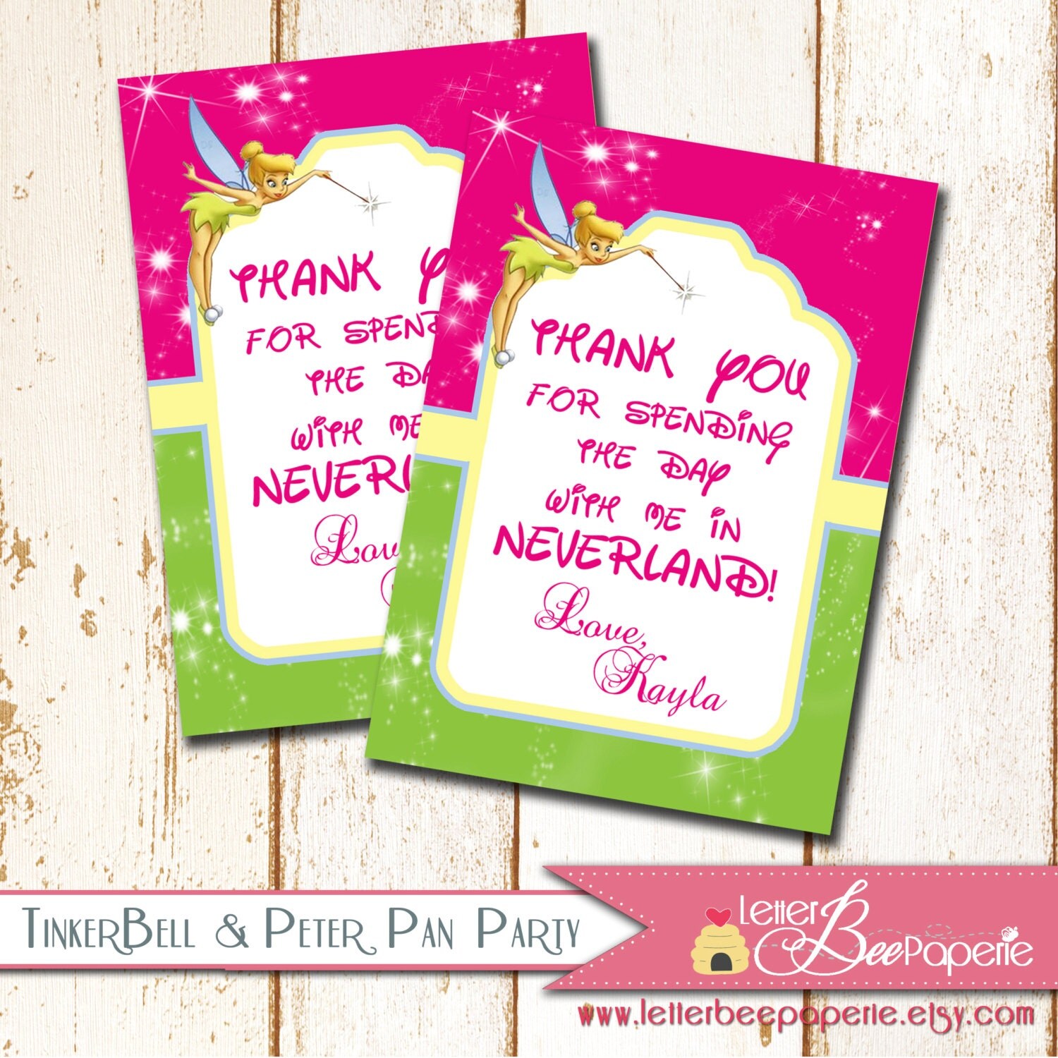 Tinkerbell Gift Tag Printable