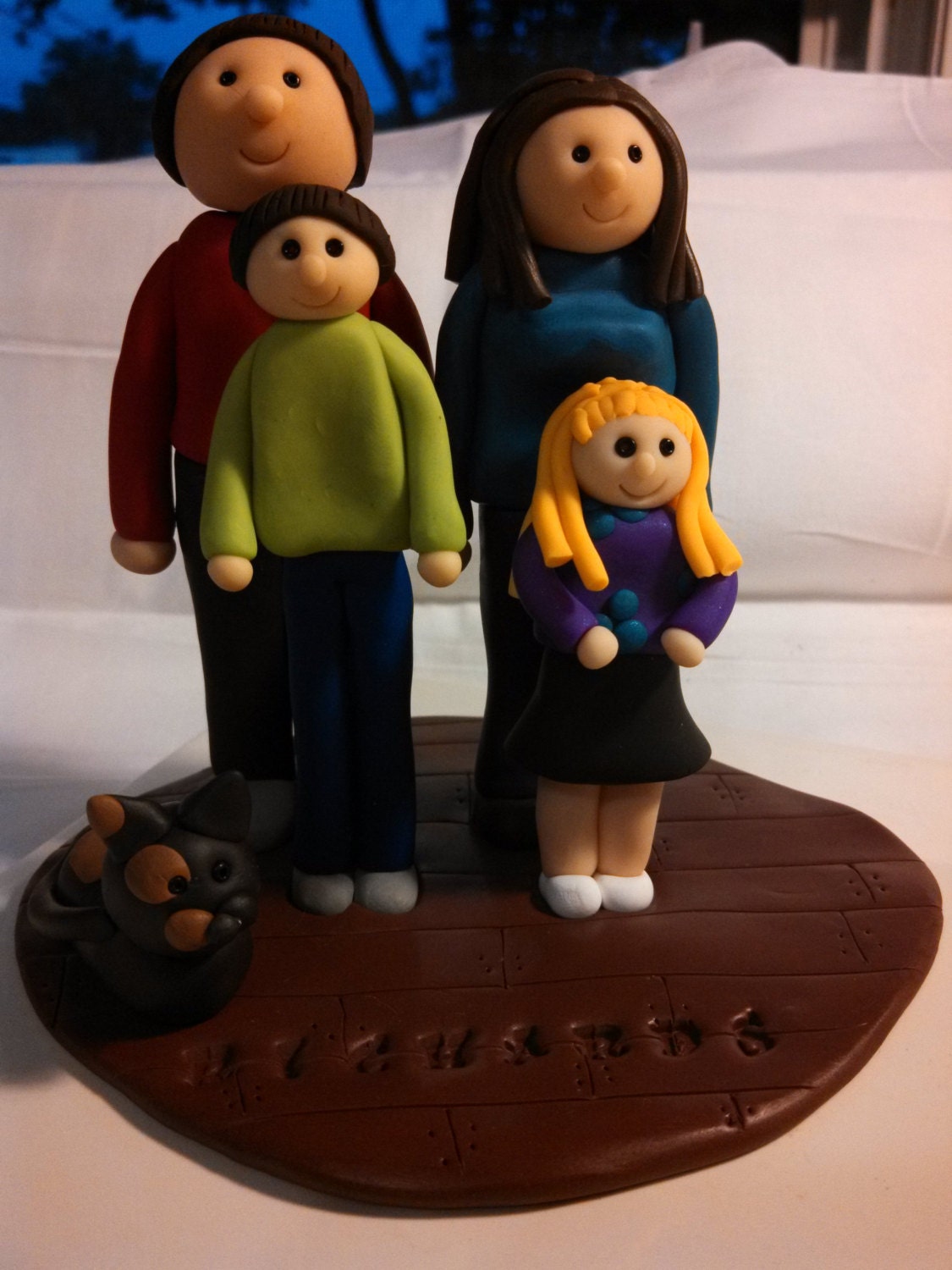 Polymer clay family of 4
