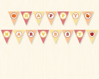 Popular items for harvest banner on Etsy