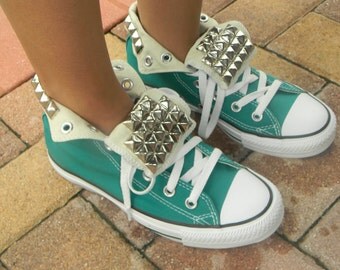 Studded converse | Etsy