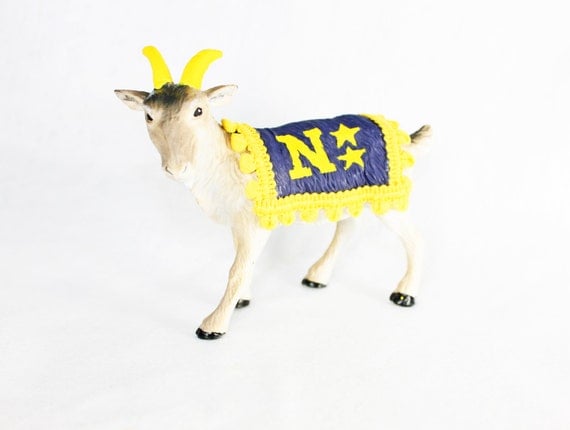 Us Naval Academy Navy Goat Logo Canvas
