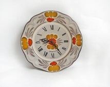 Unique plate wall clock related items | Etsy