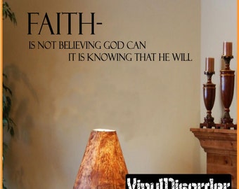 Faith is not knowing | Etsy