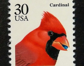 Cardinal stamp | Etsy